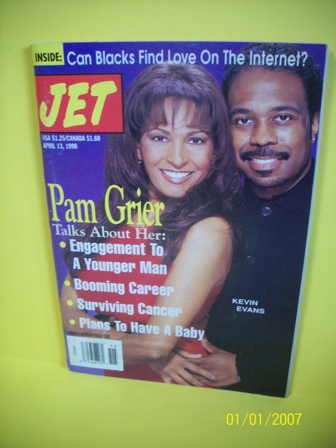 Pam Grier Engagement to Younger Man Jet Magazine April 13, 1998 Vintage ...