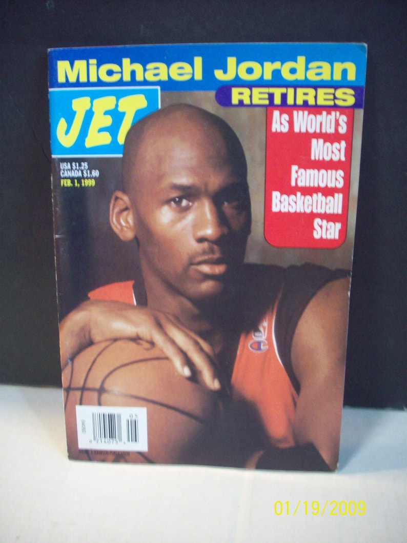Michael Jordan Retires NBA Chicago Bulls Star Cover Vintage Jet ...