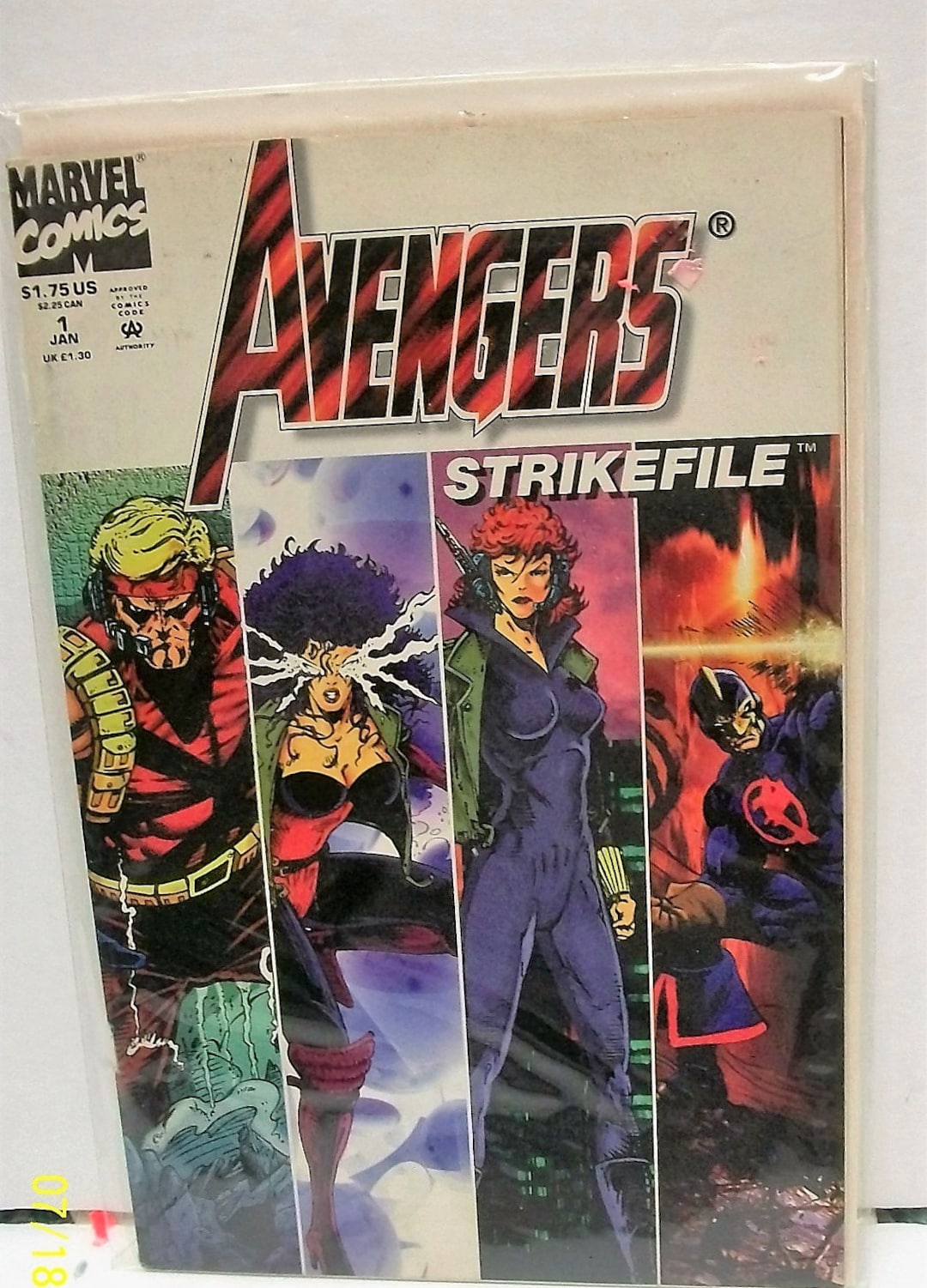 1994 Avengers Strikefile #1 Kalen-gor and the Kree Vs the Avengers VF ...