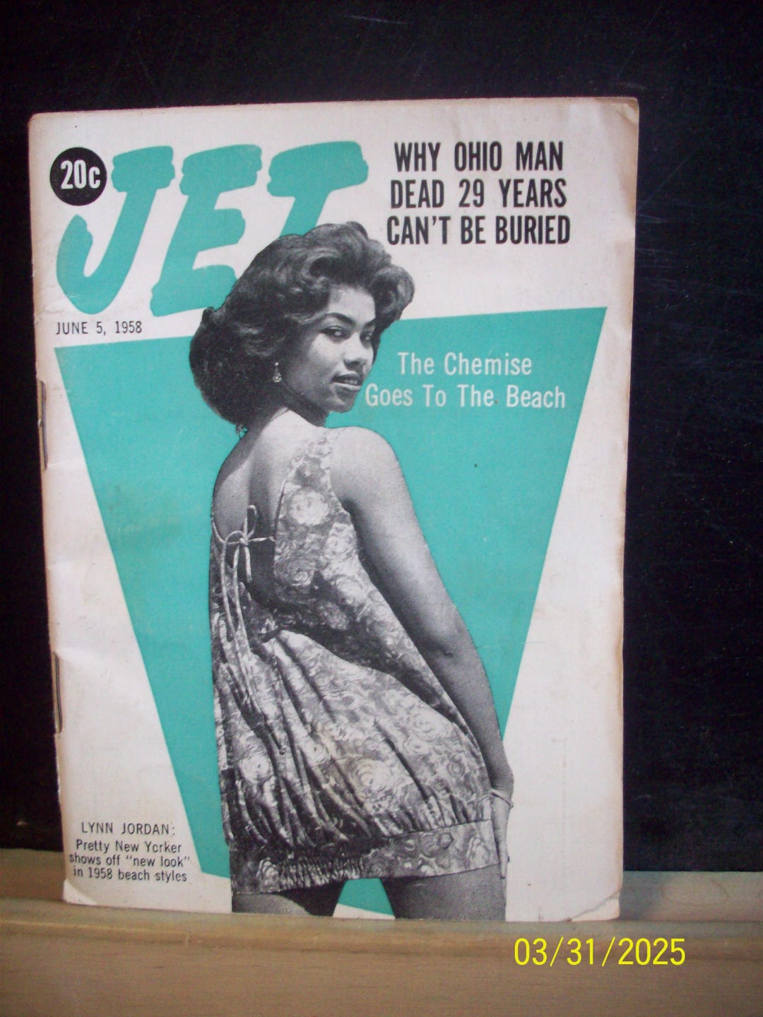 Model Lynn Jordan Jet Magazine June 5,1958 Vintage African American ...