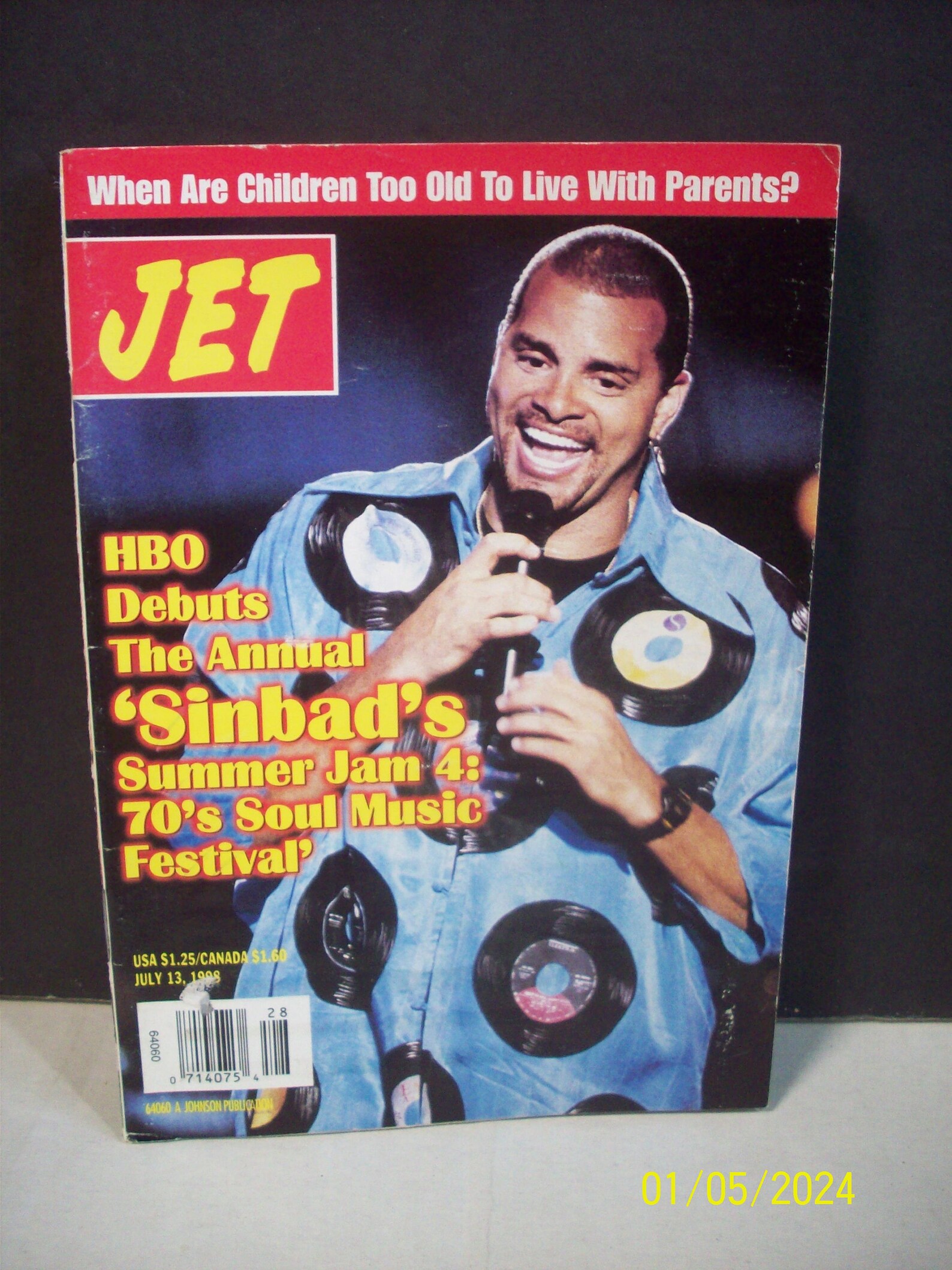 Sinbad's Summer Jam Soul Music Festival Jet Magazine July 13,1998 ...