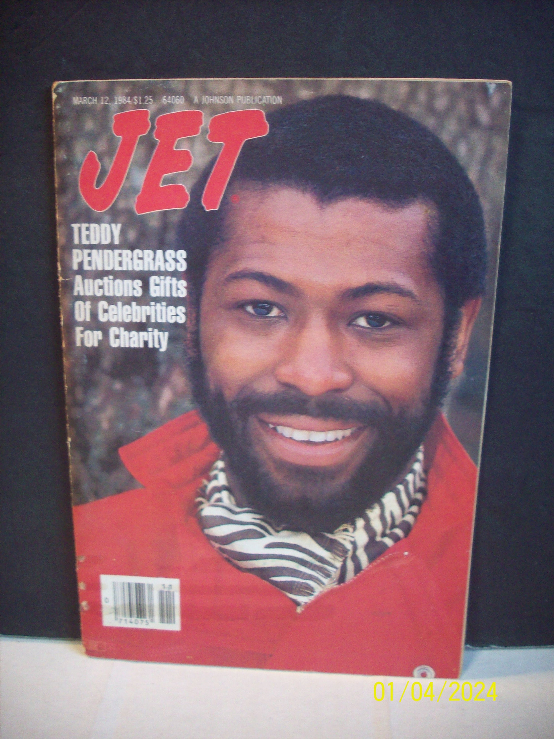 Teddy Pendergrass Charity Auctions Jet Magazine March 12,1984 Vintage ...