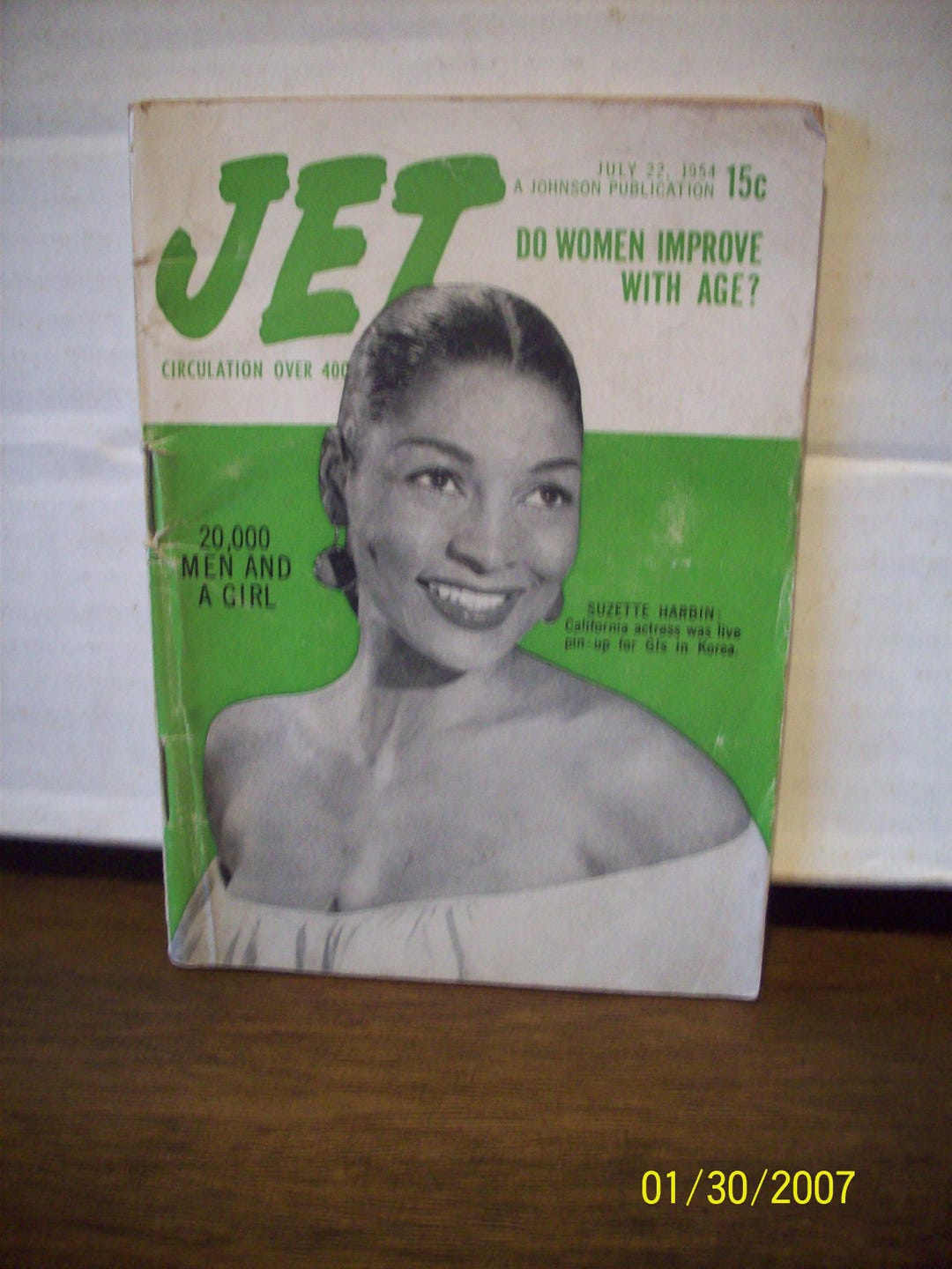 Suzette Harbin Korean War Pinup Girl Jet Magazine July 22,1954 Vintage ...