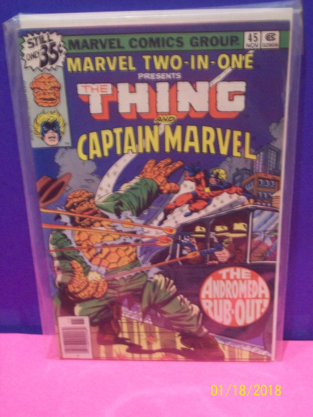Marvel Two in One #45 Presents the Thing and Captain Marvel VG-VF ...