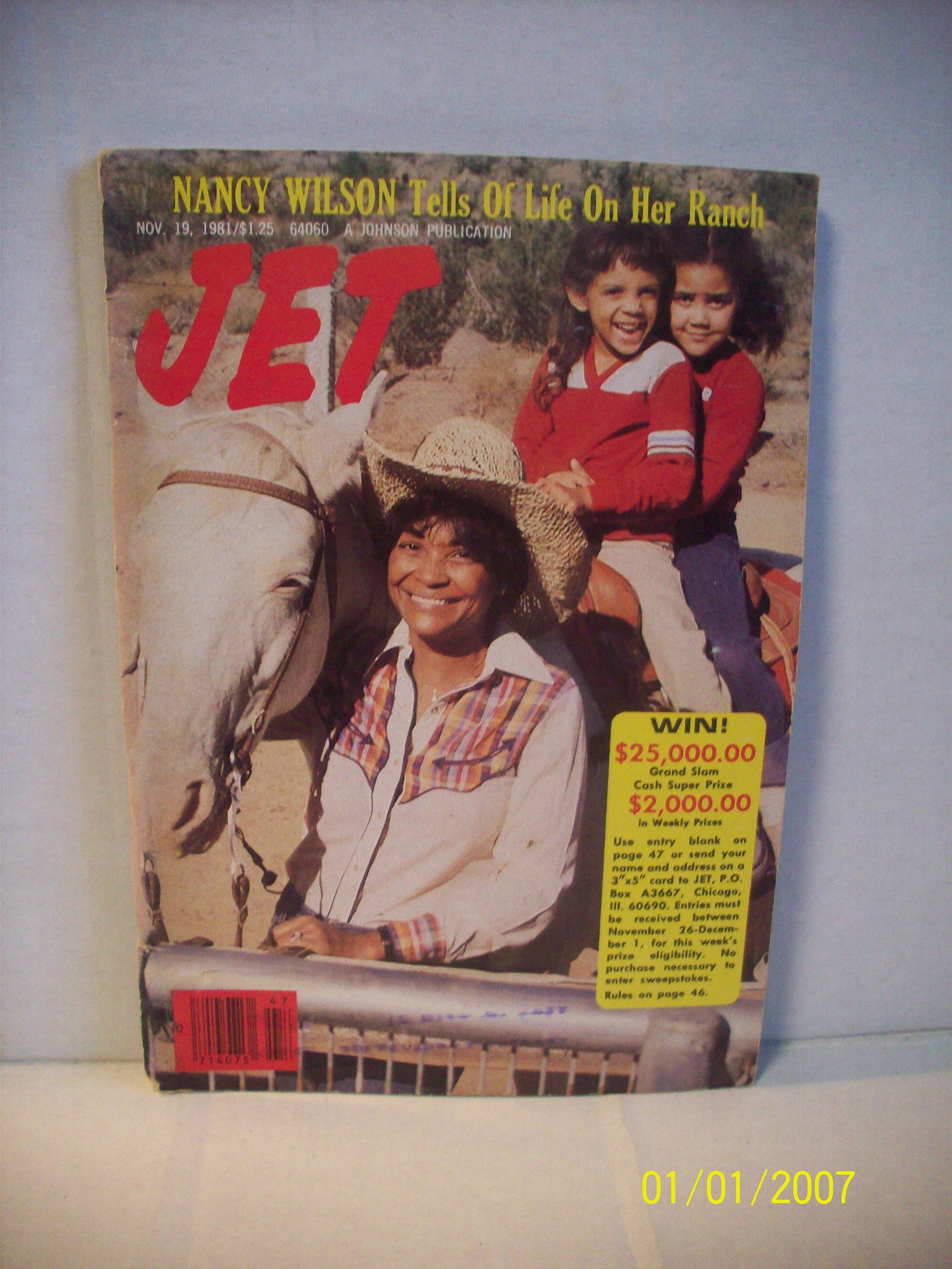 Jet Magazine Nancy Wilson Life on Her Ranchr Nov 19 1981 African ...