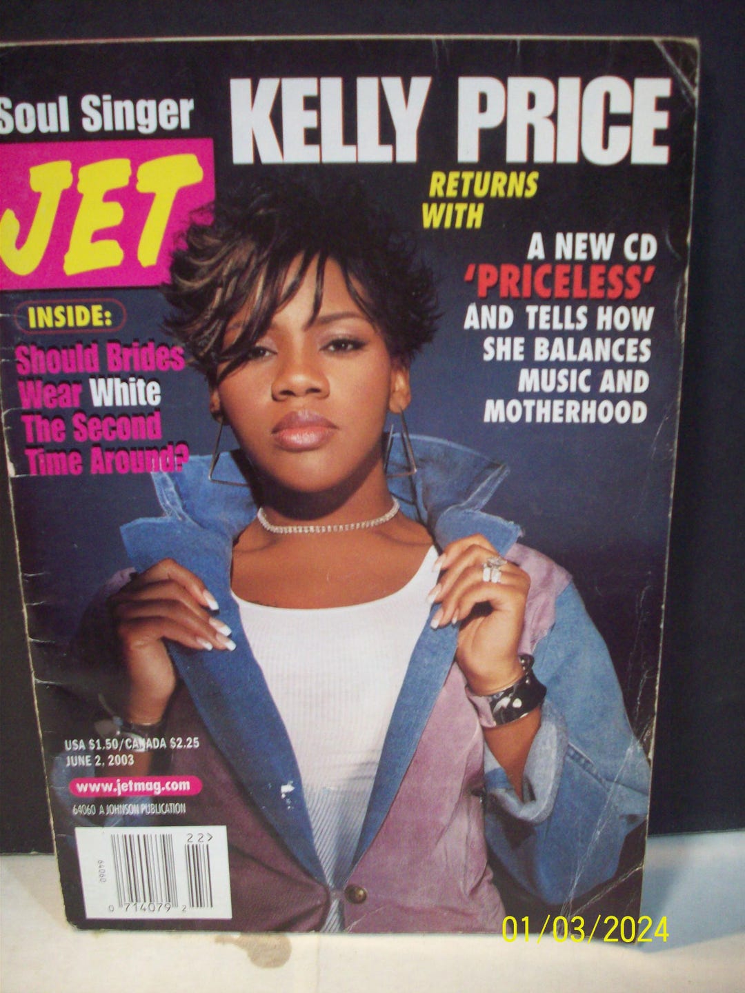 Soul Singer Kelly Price Jet Magazine June 2, 2003 Vintage African ...