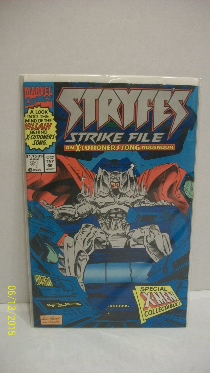 X-men Collectible Comic Stryfe's Strike File 1 Special - Etsy