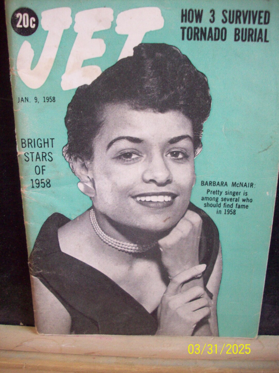 Barbara Mcnair Singer Jet Magazine Jan 9,1958 Vintage African American ...