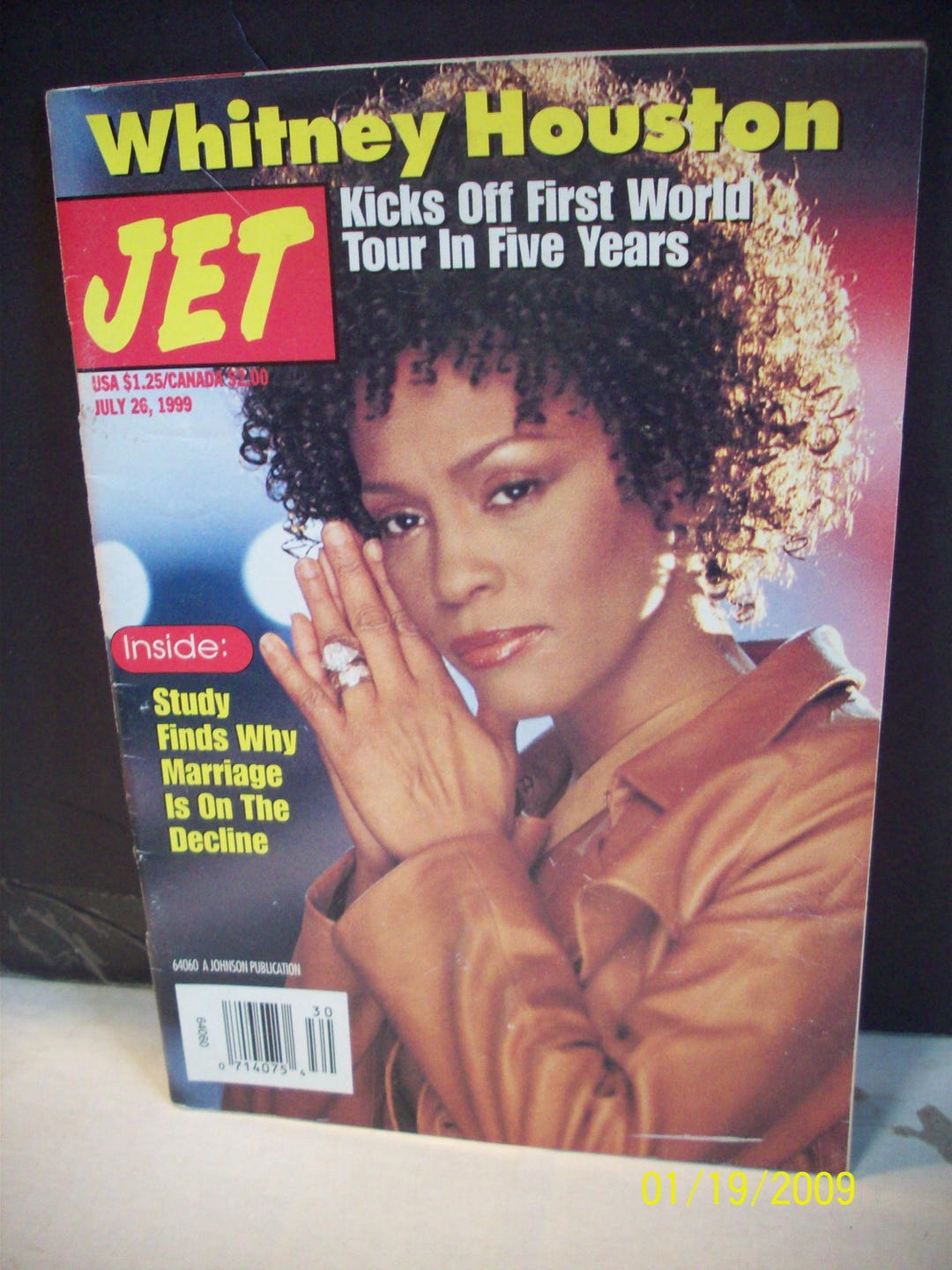 Whitney Houston First World Tour in 5 Years Jet Magazine July 26,1999 ...