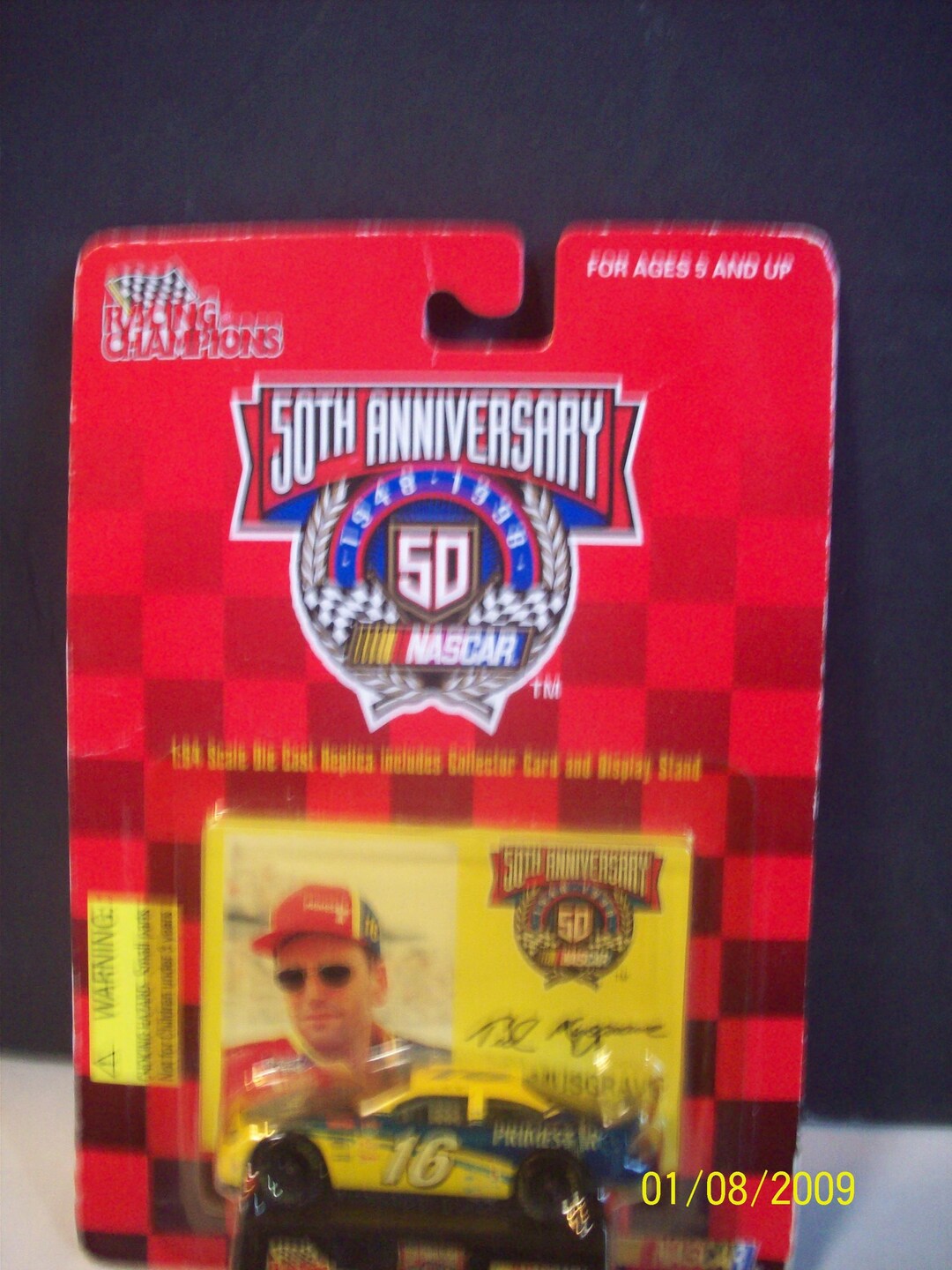 NASCAR Ted Musgrave Primestar #16 Racing Champions Red/blue 1/64 Scale ...