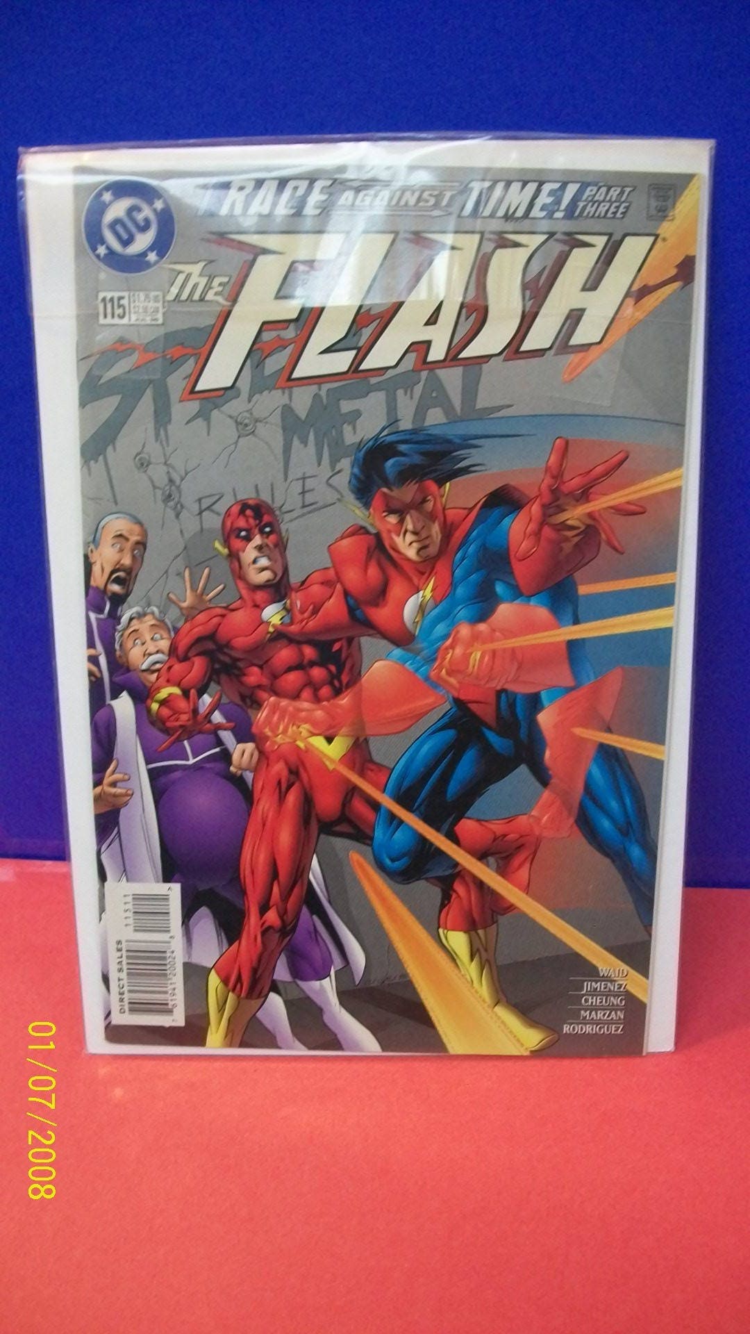 Flash #115 (2nd Series) Race Against Time Pt 3 Future Flash John Fox VF ...