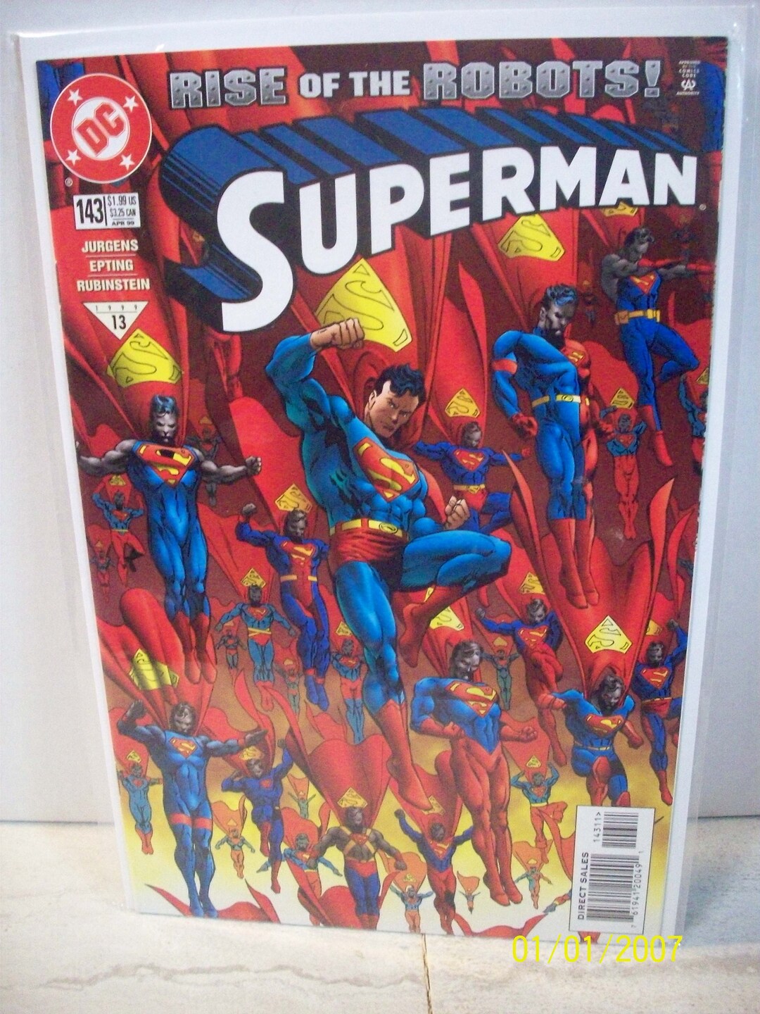 Superman #143 (2nd Series) Rise of the Robots VF-NM Unread Vintage ...