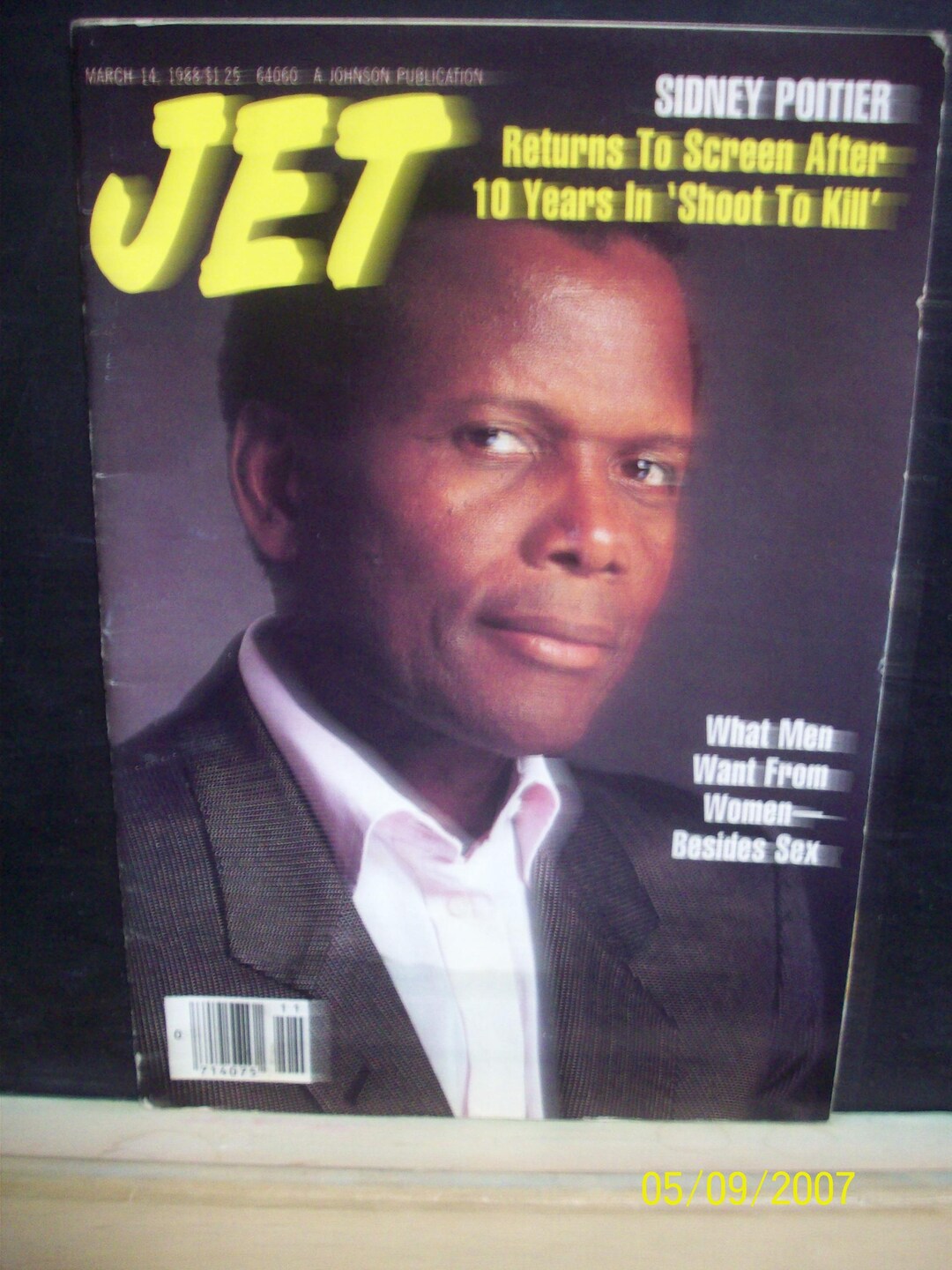 Sidney Poitier New Film on Cover Jet Magazine March 14,1988 Vintage ...