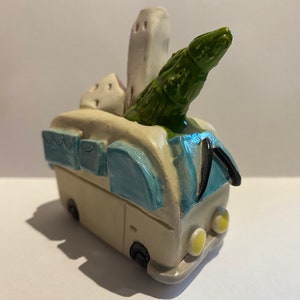 Ceramic Van, Ceramic Caravan, Cute House, Handmade Ceramic, Miniature ...