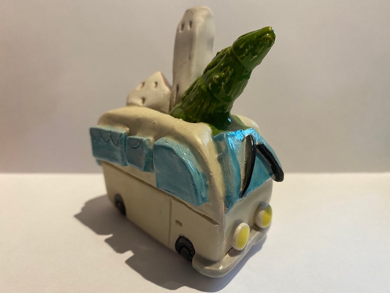 Ceramic Van, Ceramic Caravan, Cute House, Handmade Ceramic, Miniature ...