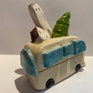 Ceramic Van, Ceramic Caravan, Cute House, Handmade Ceramic, Miniature ...