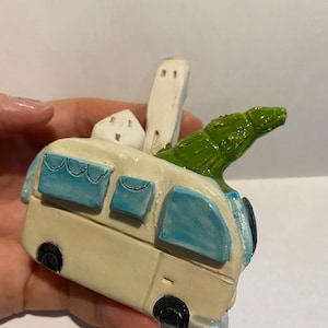 Ceramic Van, Ceramic Caravan, Cute House, Handmade Ceramic, Miniature ...