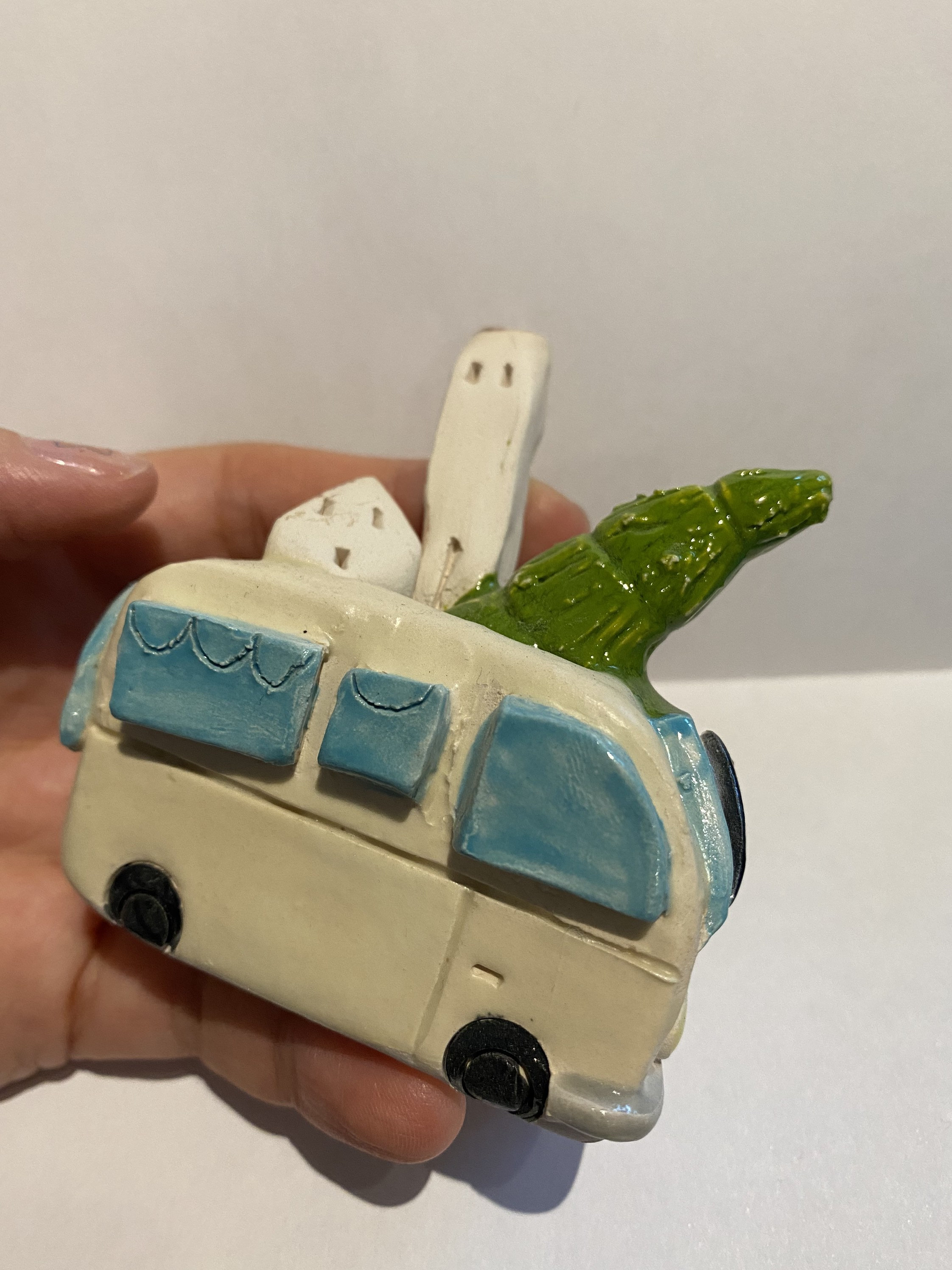 Ceramic Van, Ceramic Caravan, Cute House, Handmade Ceramic, Miniature ...