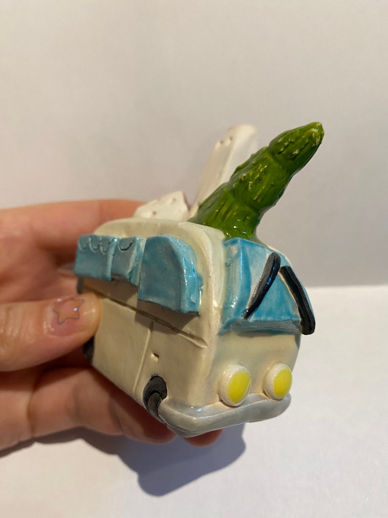 Ceramic Van, Ceramic Caravan, Cute House, Handmade Ceramic, Miniature ...