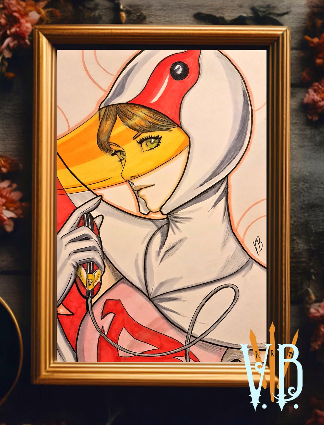 GATCHAMAN Jun the SWAN, Portrait A5 Copic Markers, Sakura Paper High ...