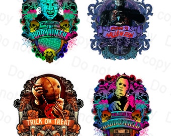 Collection of 20 Horror Posters Clipart Pack PNG Horror - Etsy