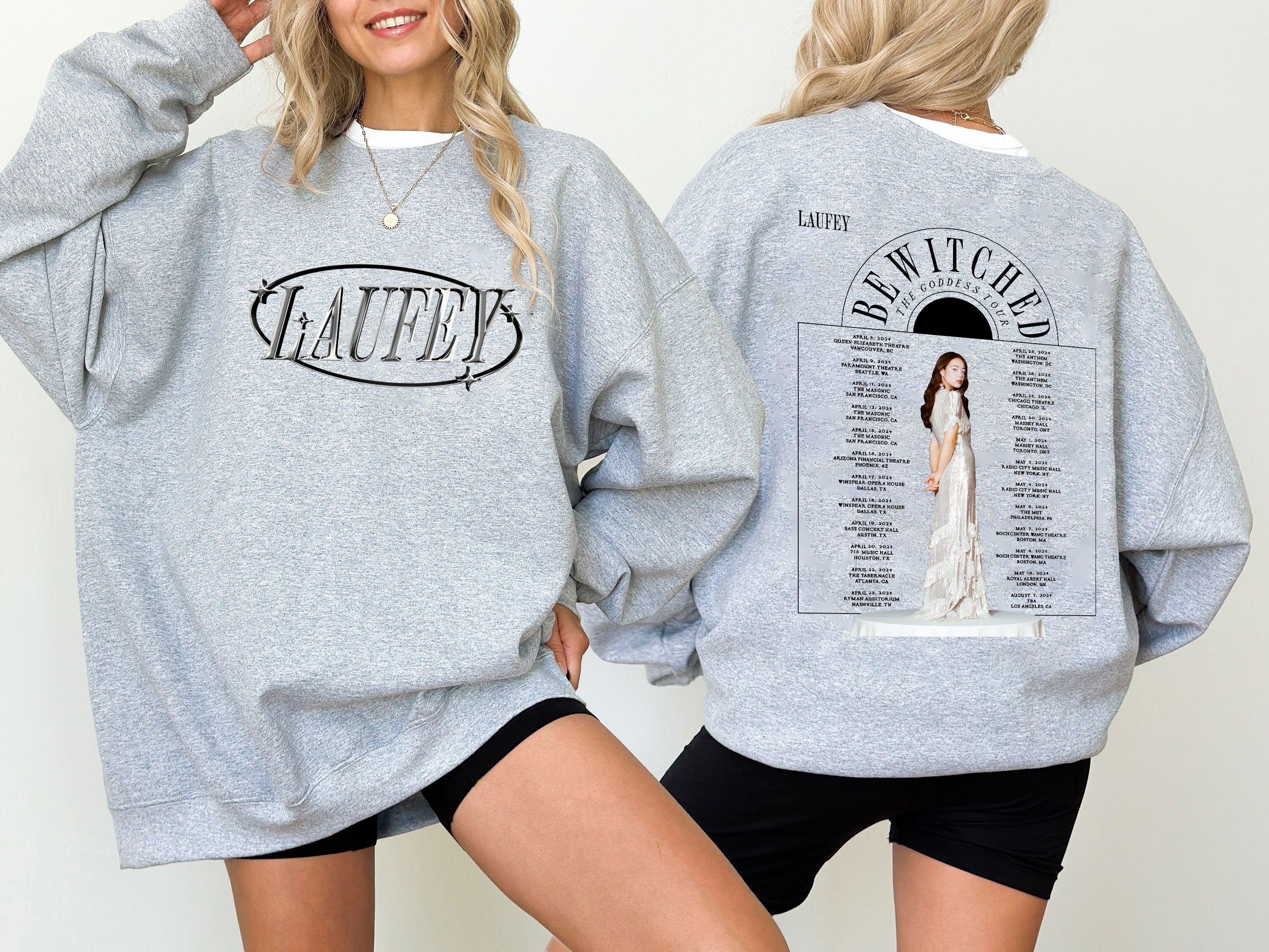 Vintage Laufey The Bewitched Tour 2024 Shirt, Laufey Merch Sweatshirt ...