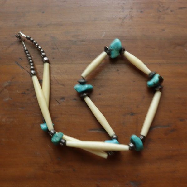 Native Bone Necklace - Etsy