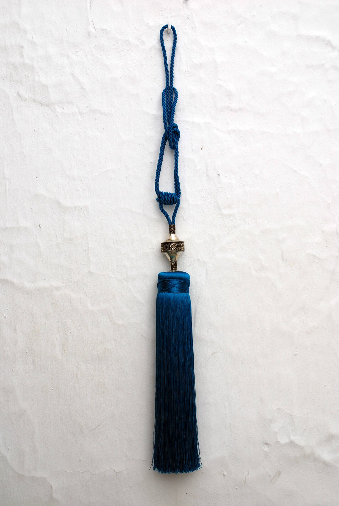 Single Small Oriental Moroccan Tassel and Drapery Holdback, Wall Décor ...