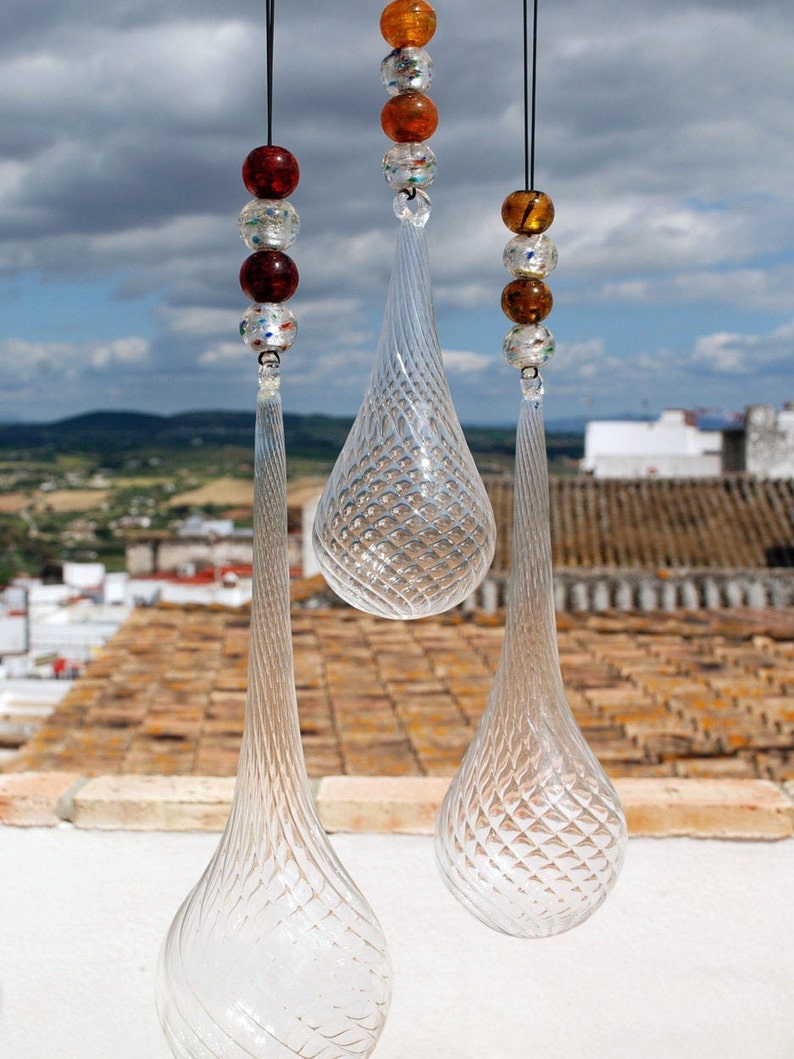 Personalised Hand Blown Clear Hanging Glass Balls & - Etsy