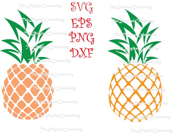 Pineapple SVG Pineapple Svg Files for Cutting 2 Designs | Etsy