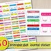 Weight Loss Printable Sticker, Workout Sticker for Planner, Points ...