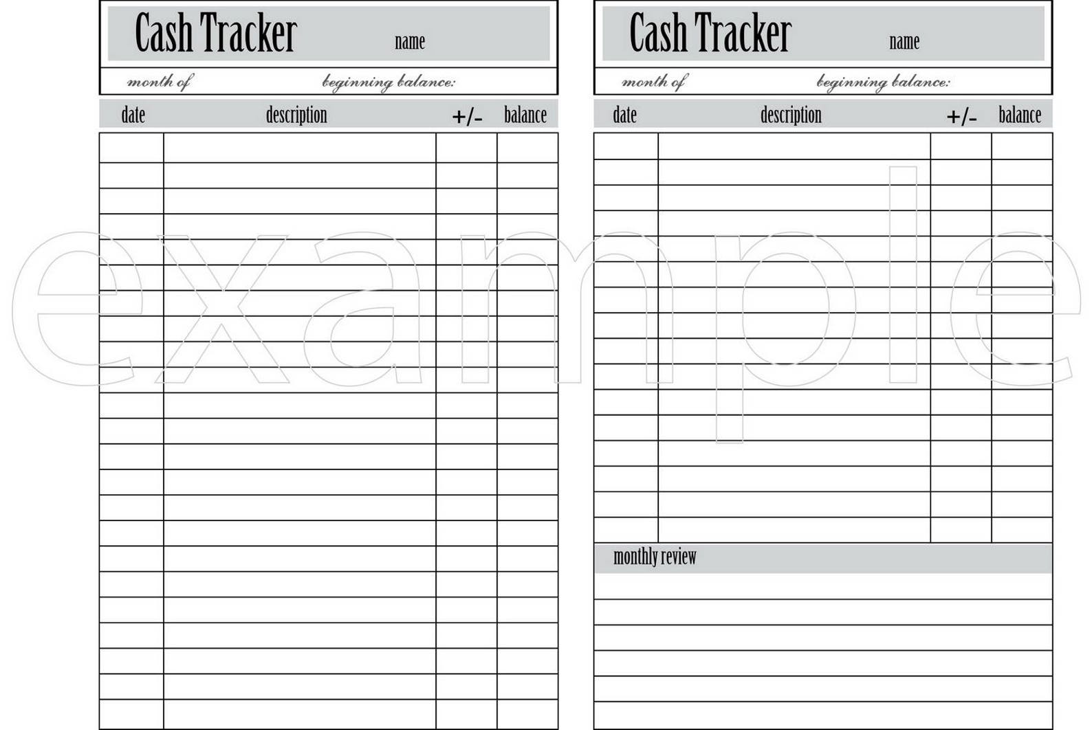 Cash Tracker Printable: Happy Planner Inserts, Money Organizer (digital ...