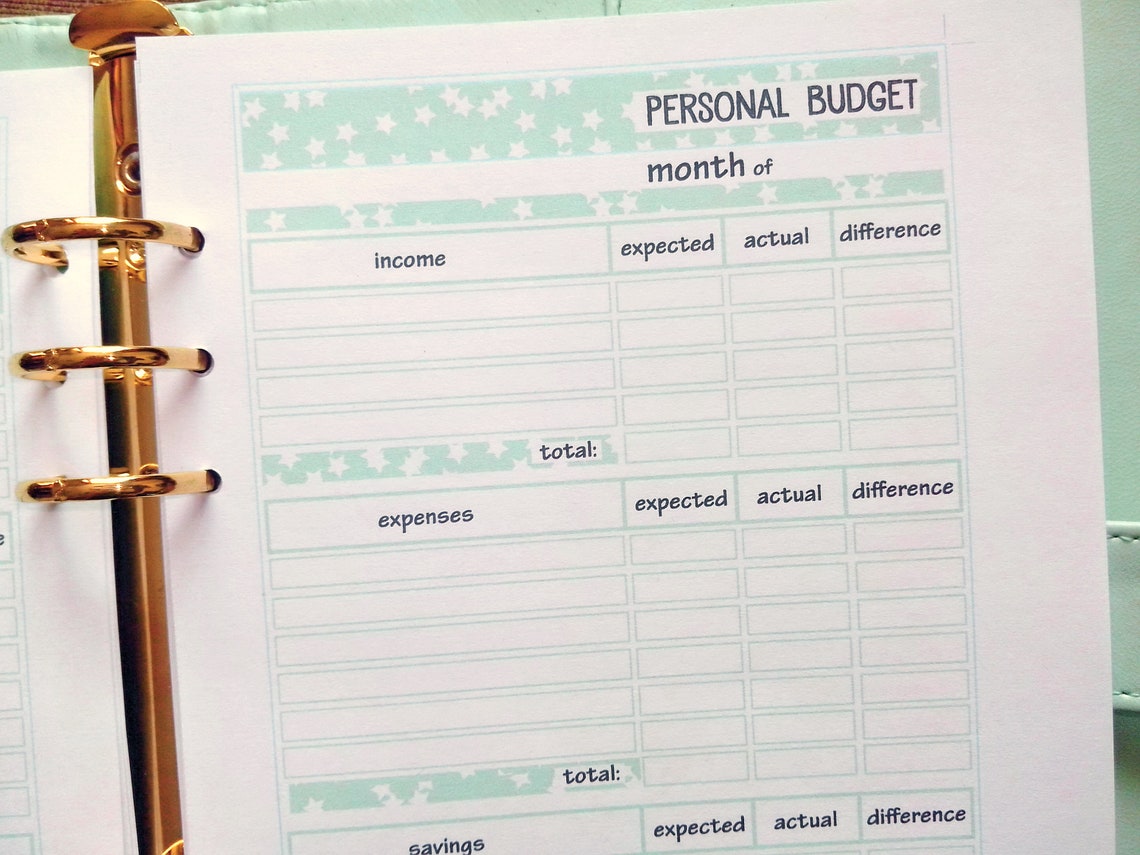 Printable Monthly Budgetfamily Budget Planner Monthly - Etsy
