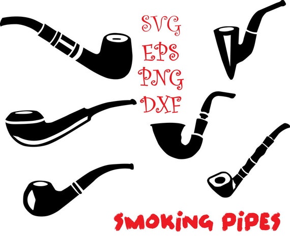 Smoking Pipes Svg Files clipart Smoke SVG EPS PNG Digital | Etsy