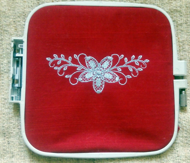 Floral Border Embroidery Design, Small Curved Floral Border Machine ...