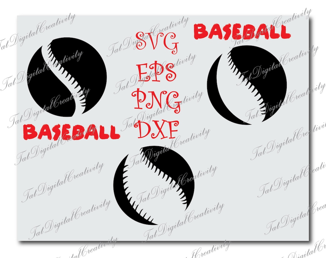 Baseball SVG Cut File, Sport Art Design (digital Download) - Etsy