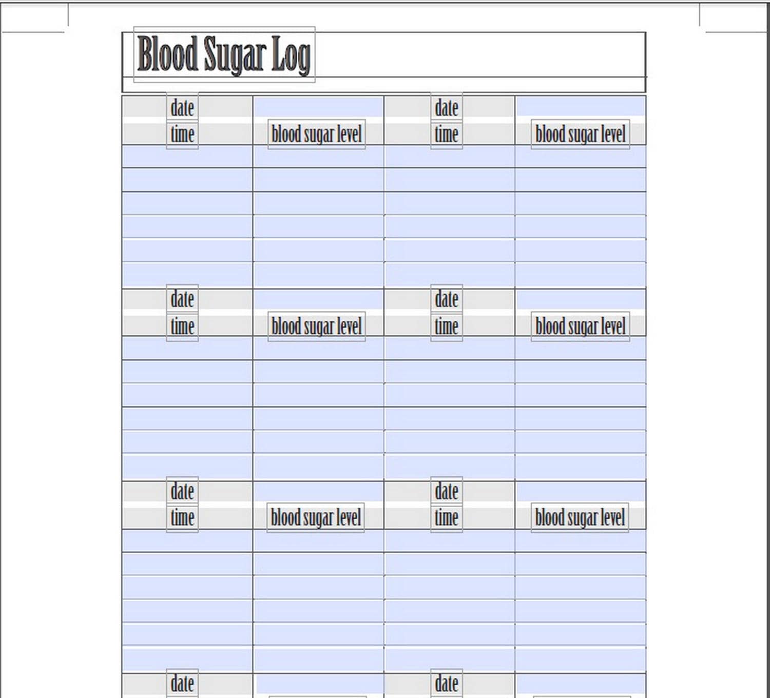 Blood Sugar Log, Diabetic Log,blood Sugar Track, Diabetic Planner ...