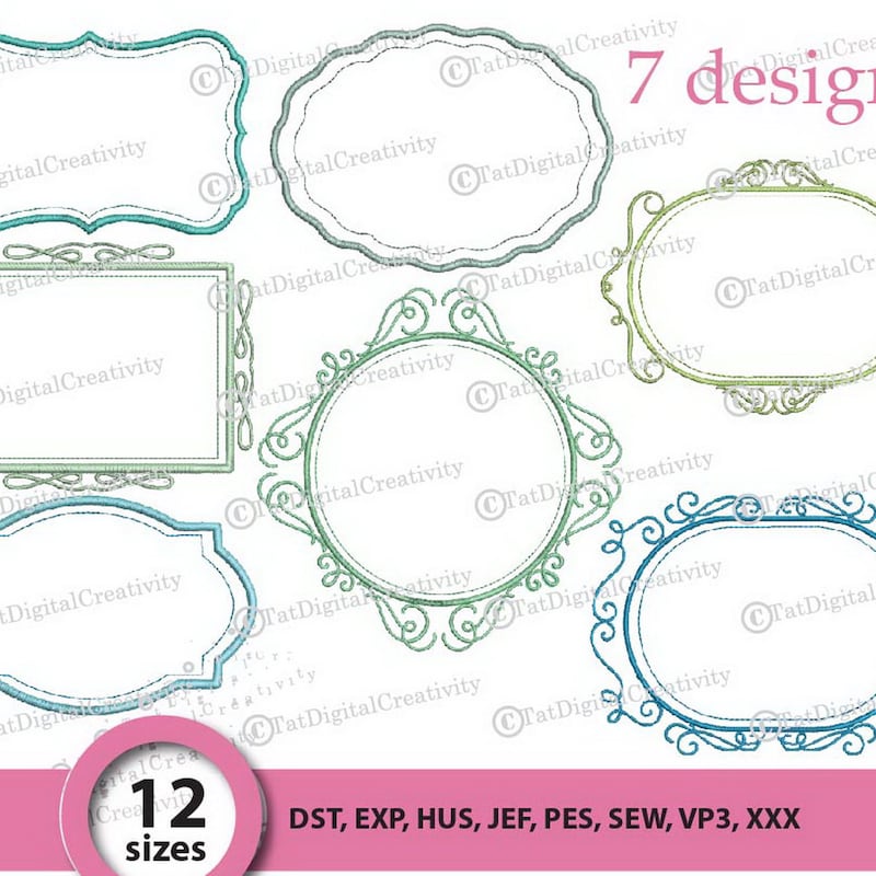 Embroidery Frame Designs - Etsy