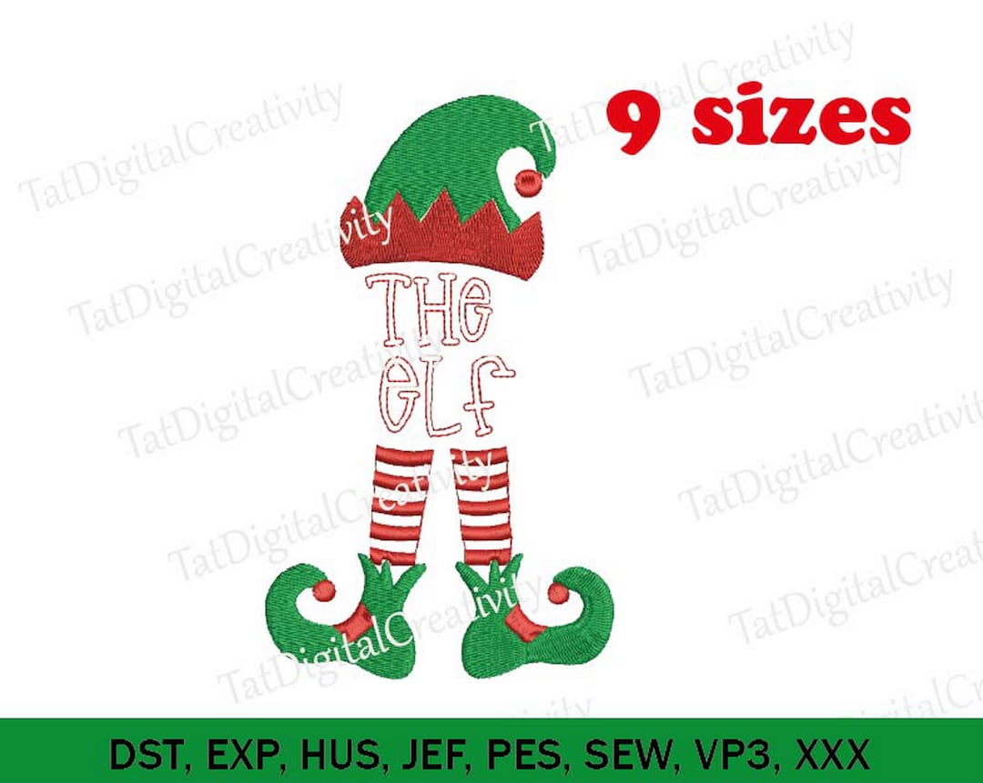 Elf Machine Embroidery Design, Сhristmas Embroidery Design,christmas ...