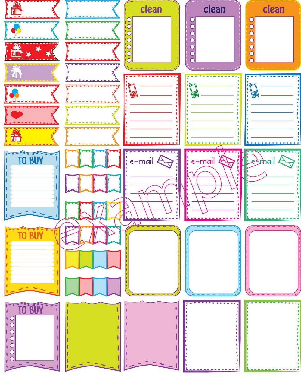 Stickers Printable Daily Planner Stickers Stickers for Daily - Etsy