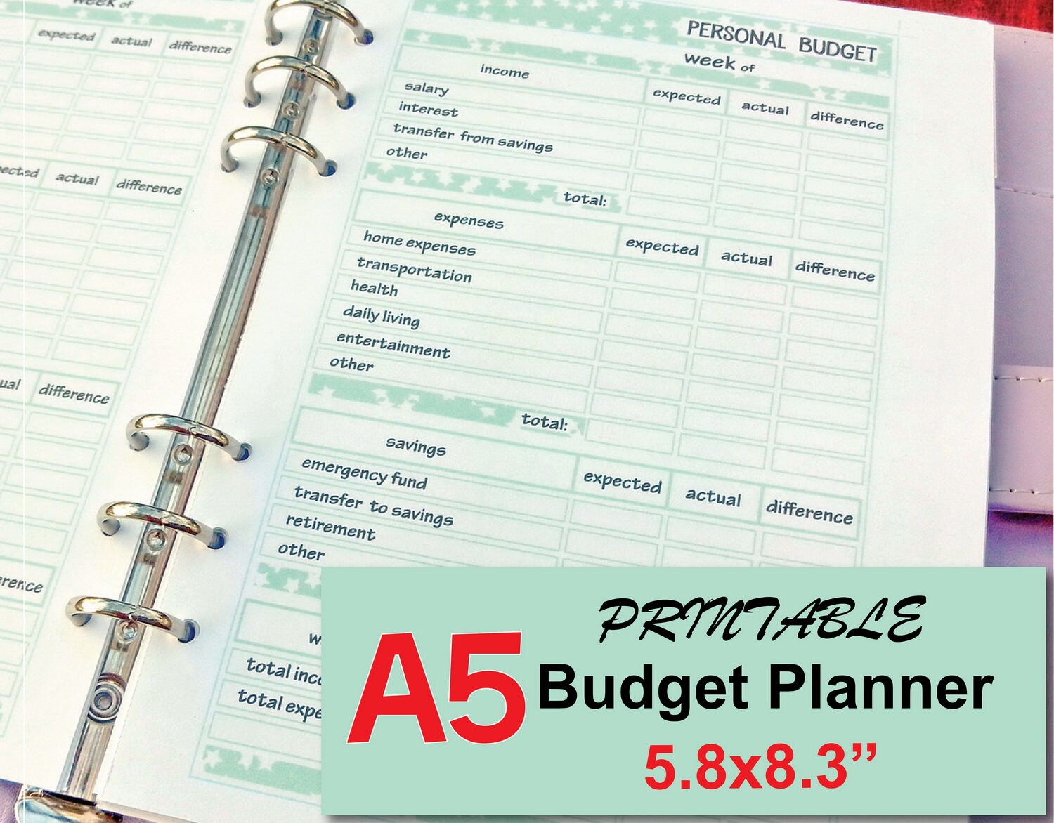 Printable Monthly Budgetfamily Budget Planner Monthly - Etsy