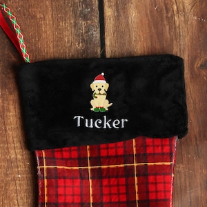 Lab Dog Christmas Stocking Labrador Retriever Dog Gift Custom Stocking ...