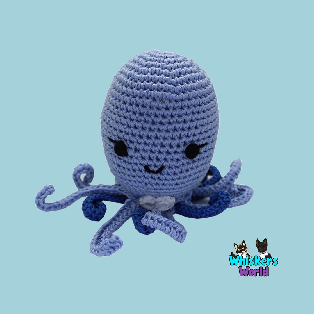 Octopus Organic Knit Dog Toy Dog Octopus Toy Squeaker Plush Dog Toy ...