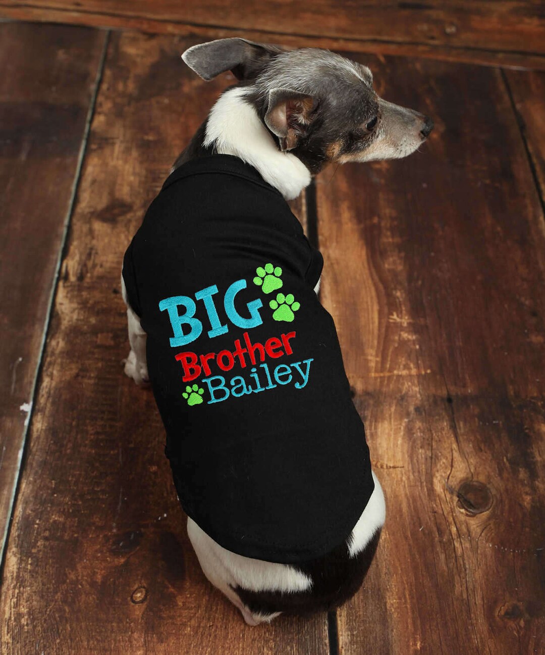Personalized Big Brother Dog Shirt - Custom Big Brother Dog Shirt ...
