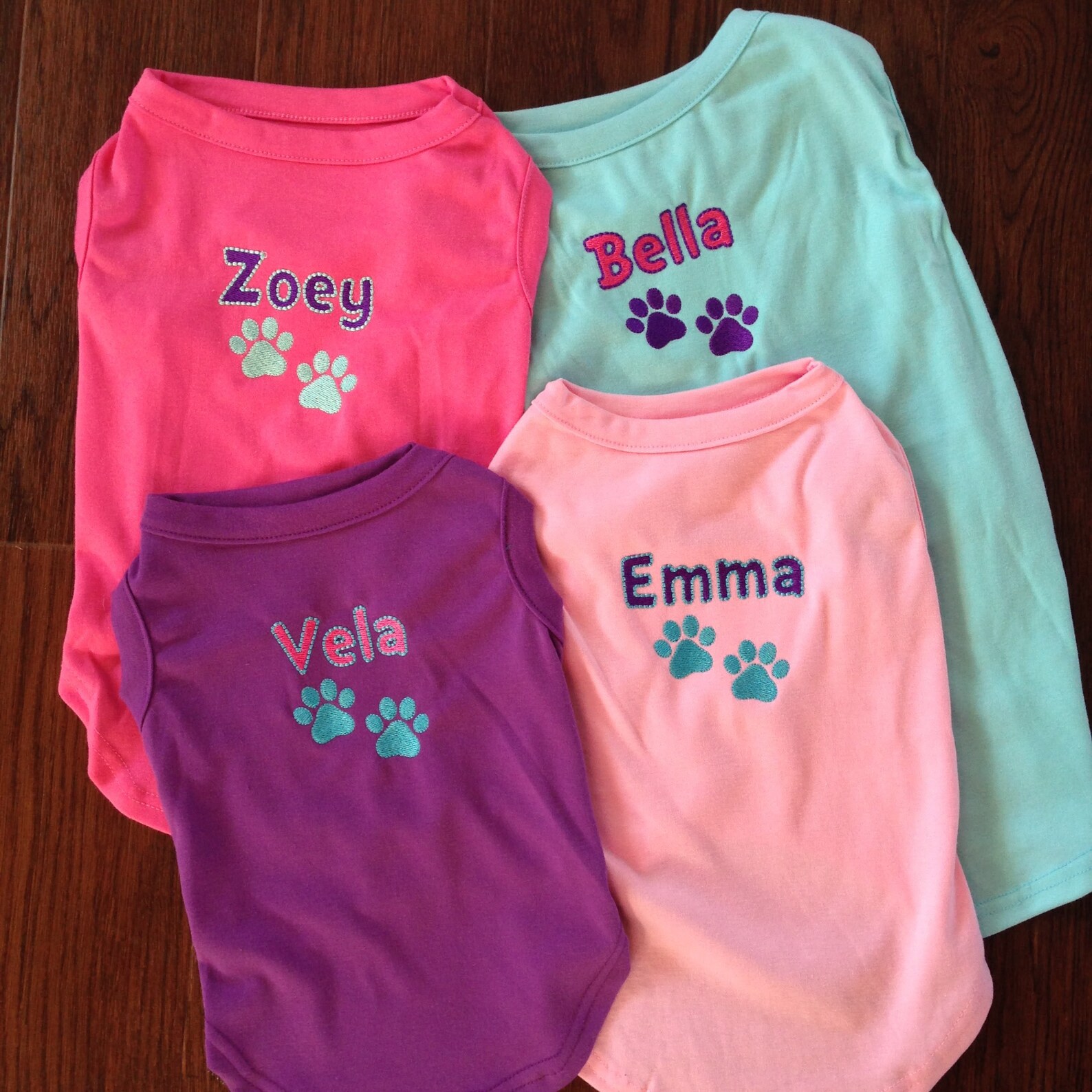 Personalized Dog Shirt Custom Dog Shirt Dog Paw Print Name - Etsy