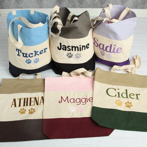 Personalized Dog Tote Bag Custom Pet Bag Custom Tote bag for | Etsy