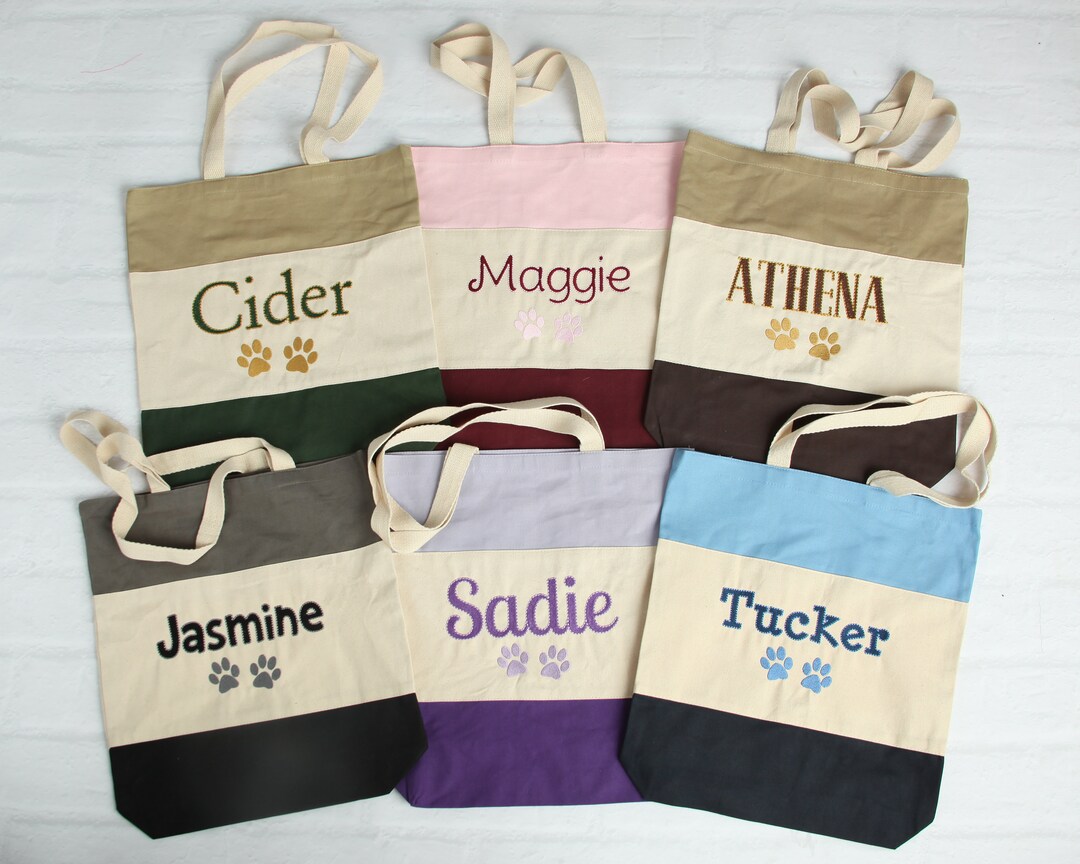 Custom Tote Bag for Pets, Personalized Dog Tote Bag, Custom Pet Bag ...