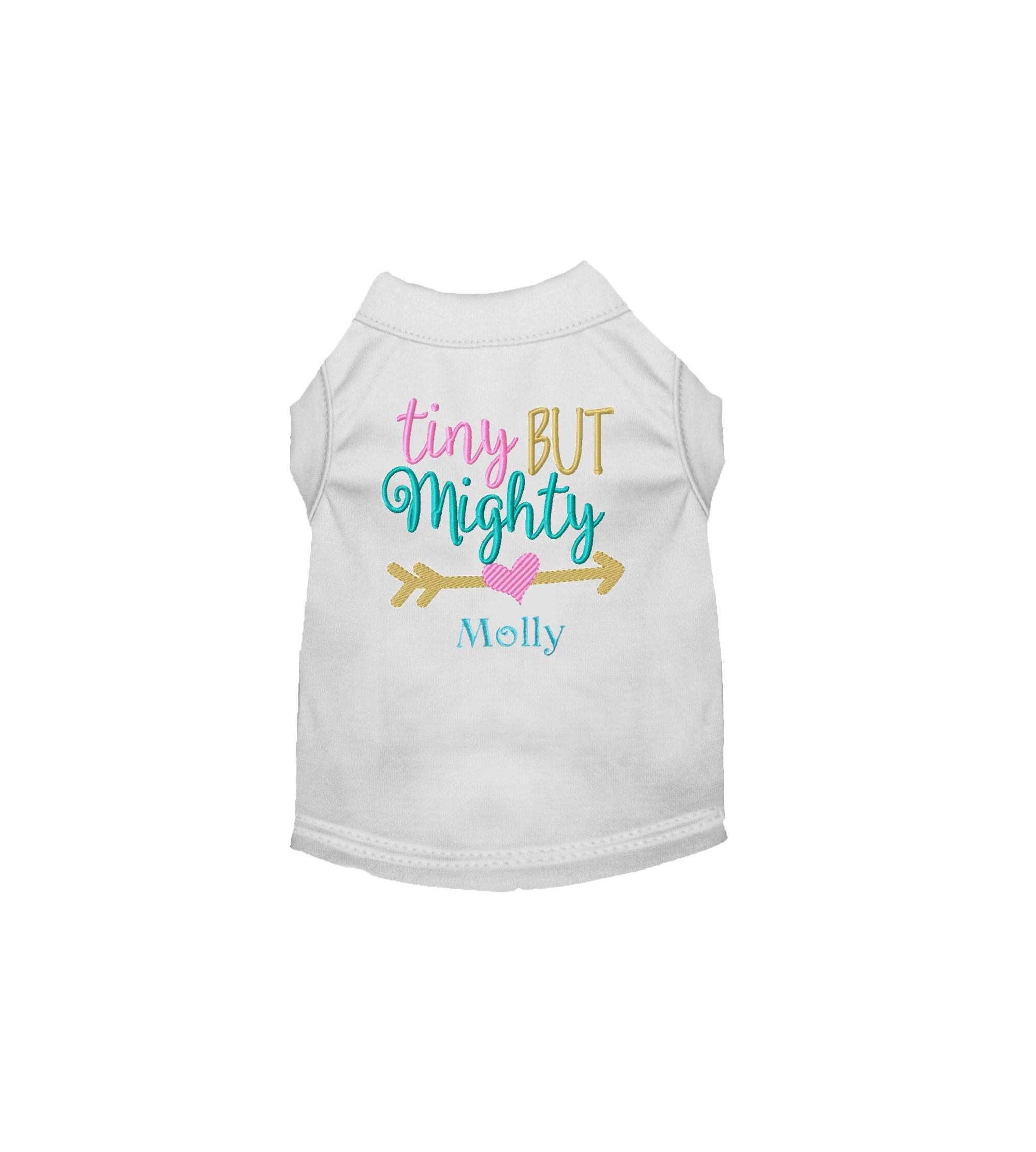 Tiny but Mighty Personalized Dog Shirt Small Dog Shirt - Etsy