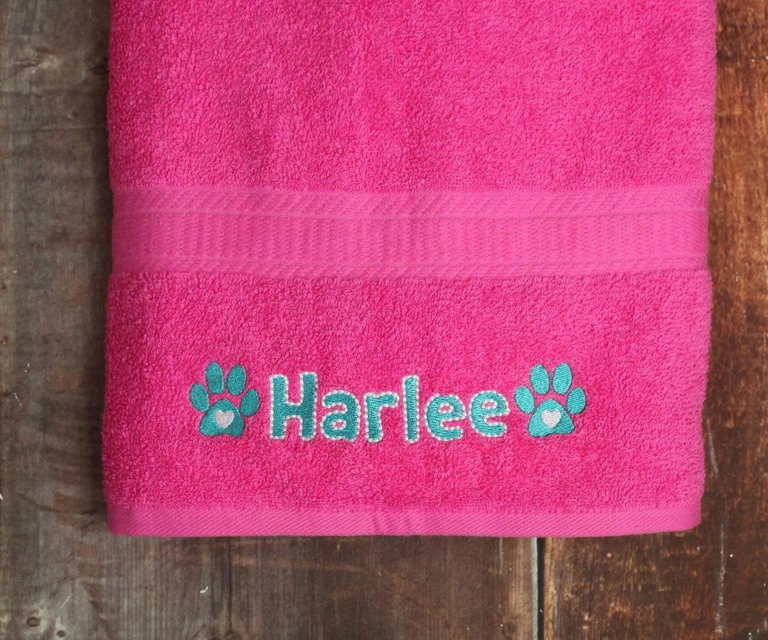 Dog Bath Towel - Personalized Dog Towel - Custom Pet Towel - Dog Towel ...