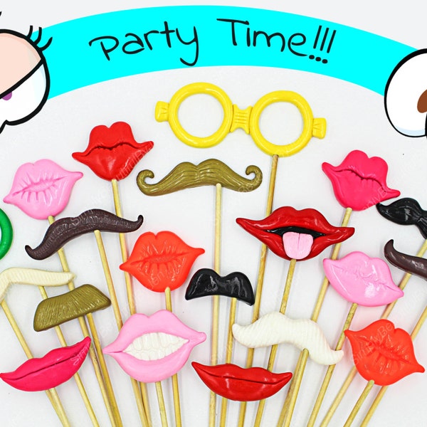 Plastic Photo Booth Props - Etsy